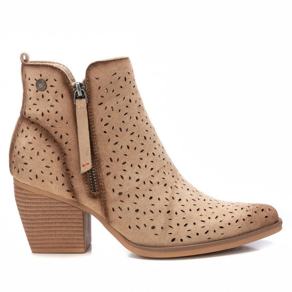 Refresh Women's Fashion Italian Western Booties with Side Zipper 172519