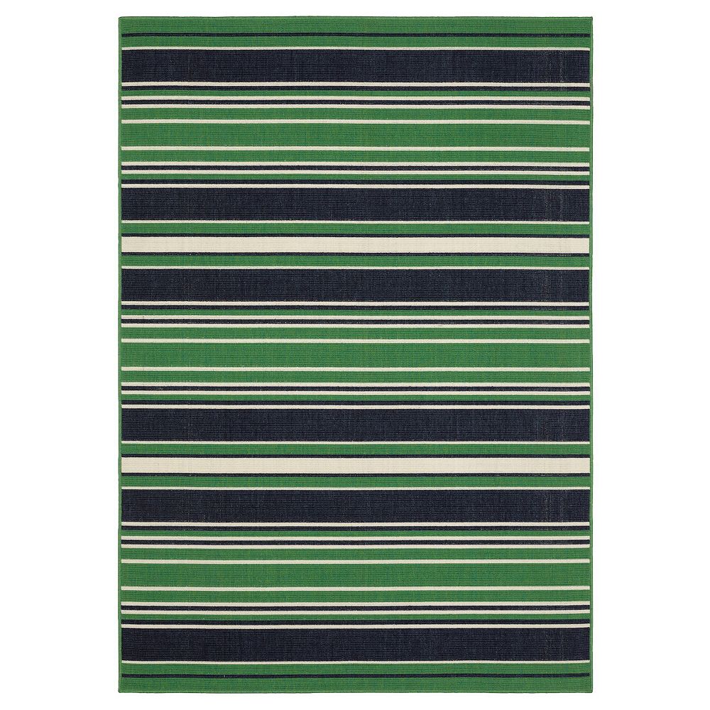 StyleHaven Preppy Stripe Indoor/Outdoor Area Rug
