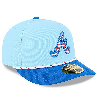Men's New Era Light Blue/Blue Atlanta Braves 2025 Fourth of July Low ...