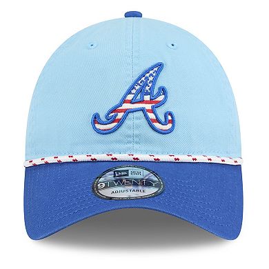 Men's New Era Light Blue/Blue Atlanta Braves 2025 Fourth of July ...