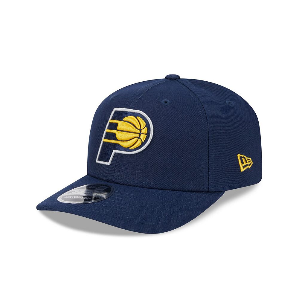Men's New Era Navy Indiana Pacers Core Logo 9SEVENTY Stretch-Snap Hat