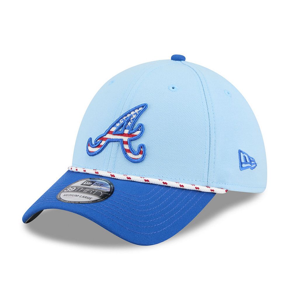 Men's New Era Light Blue/Blue Atlanta Braves 2025 Fourth of July ...