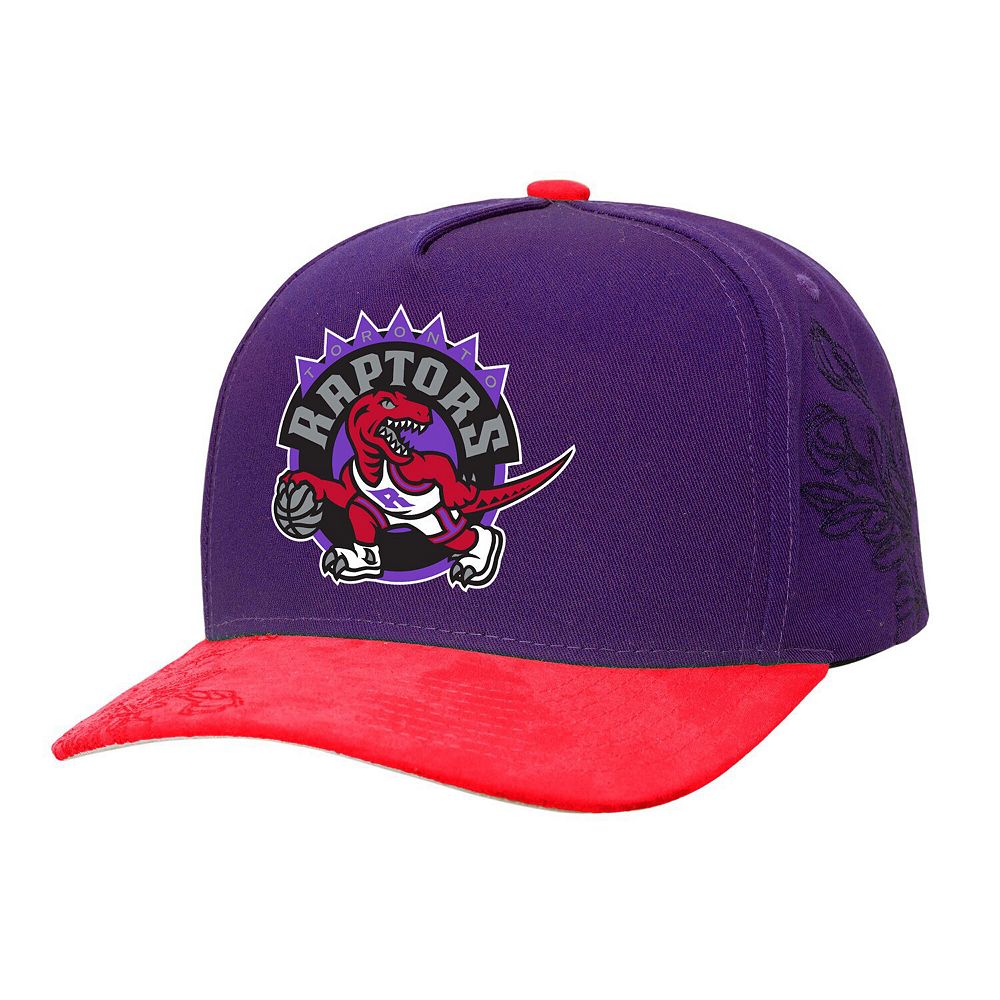 Men's Mitchell & Ness Purple/Red Toronto Raptors May Flowers Adjustable Hat