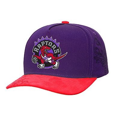 Men's Mitchell & Ness Purple/Red Toronto Raptors May Flowers Adjustable Hat