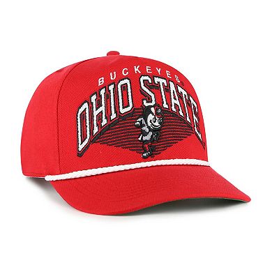 Men's '47 Scarlet Ohio State Buckeyes Pomona Rope Hitch Adjustable Hat