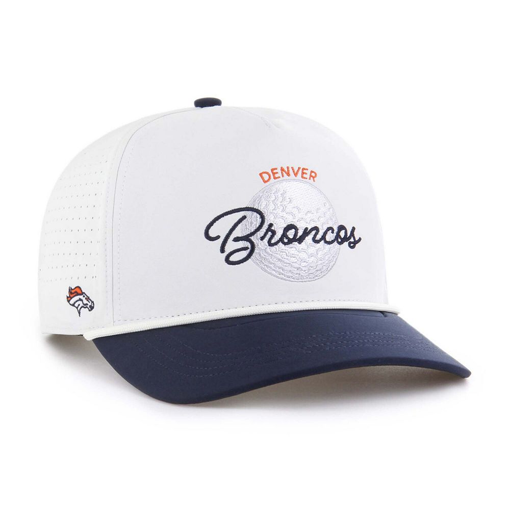 Men's '47 White/Navy Denver Broncos Gimmie Golf Hitch Rope Adjustable Hat