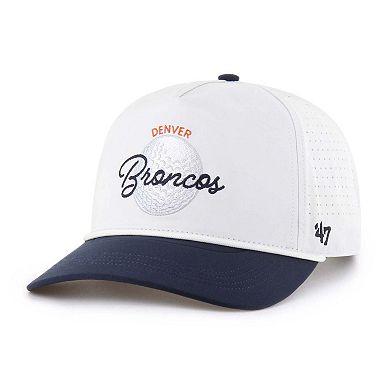 Men's '47 White/Navy Denver Broncos Gimmie Golf Hitch Rope Adjustable Hat