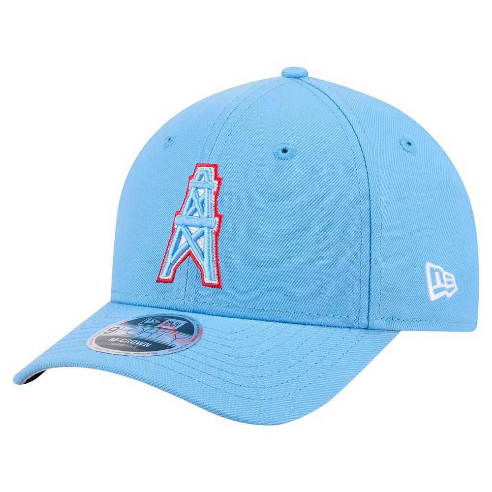 Men's New Era Light Blue Houston Oilers Team Collection 9FORTY M-Crown ...