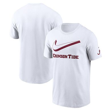 Men's Nike White Alabama Crimson Tide Primetime 2-Hit Swoosh T-Shirt
