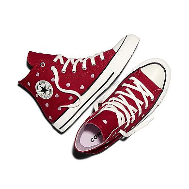 Converse Chuck Taylor All Star Hearts & Roses Big Kid Girls Lace-Up ...