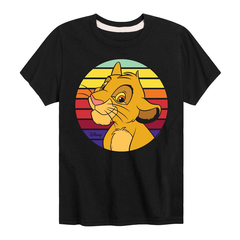 Disney's The Lion King Simba Boys 8-20 Sunset Graphic Tee