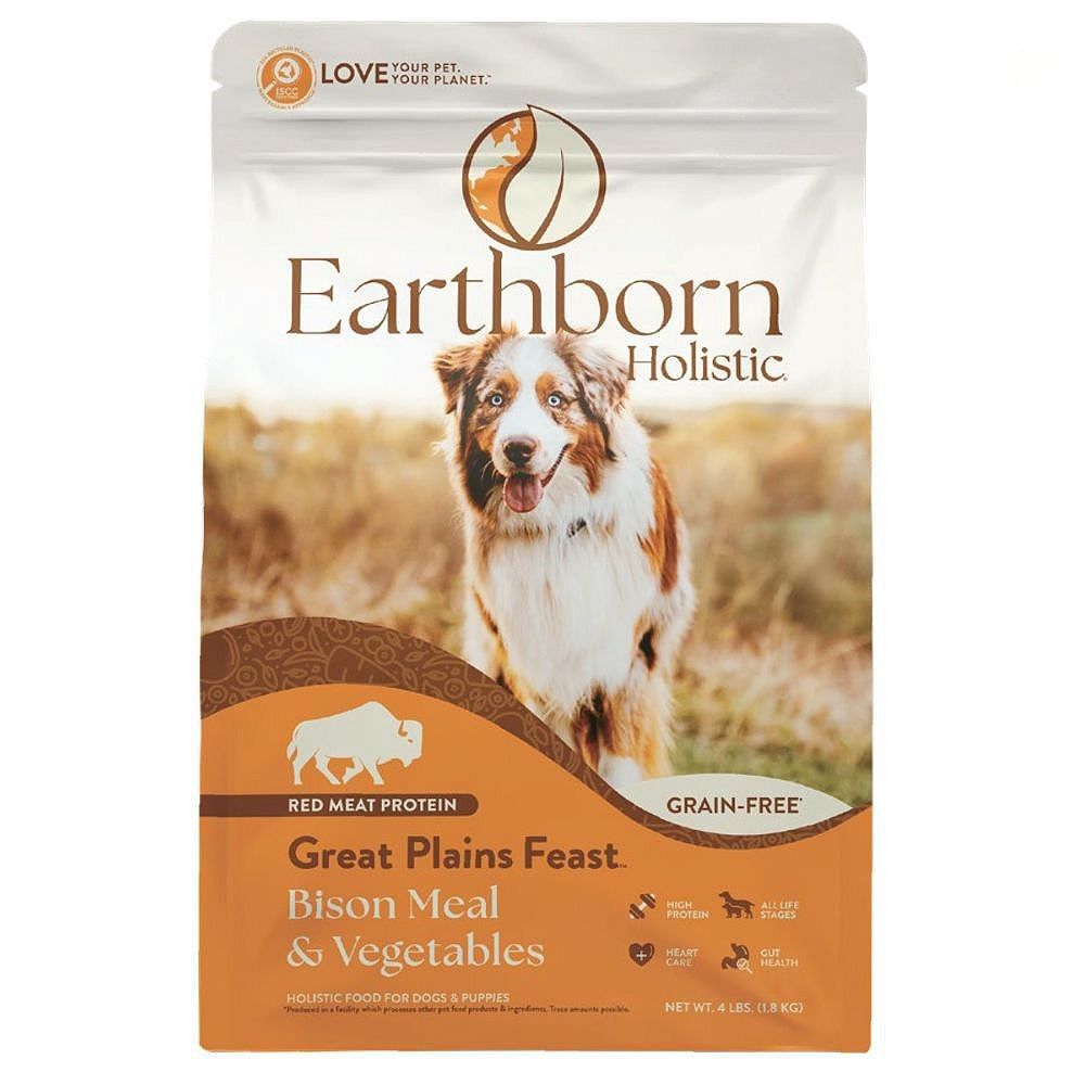 Earthborn Holistic Great Plains Feast Bison Meal & Vegetables Grain ...