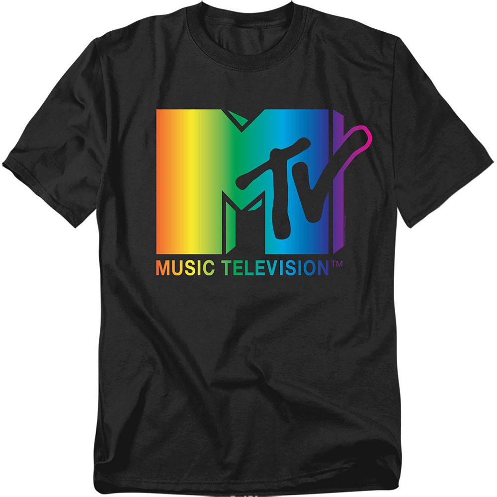 Big & Tall MTV Rainbow Logo Graphic Tee