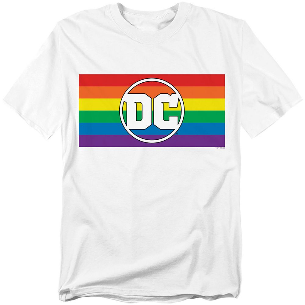 Big & Tall DC Comics Rainbow Flag Logo Graphic Tee