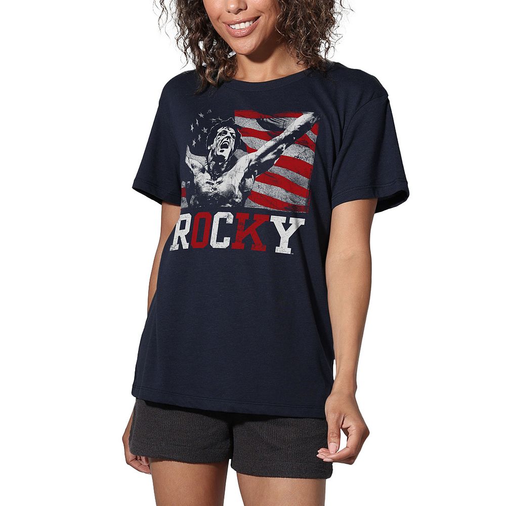 Juniors' Rocky Flag Champion Loose Fit Graphic Tee