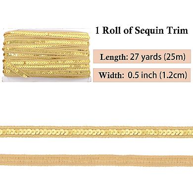Sequin Trim, Flat Glitter Sequin Ribbon, Bling Fabric DIY Sewing ...