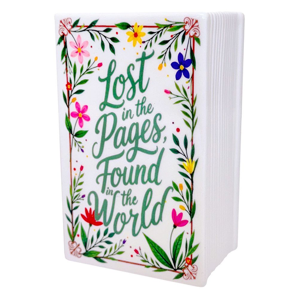 Streamline Decorative Book Vase Table Decor