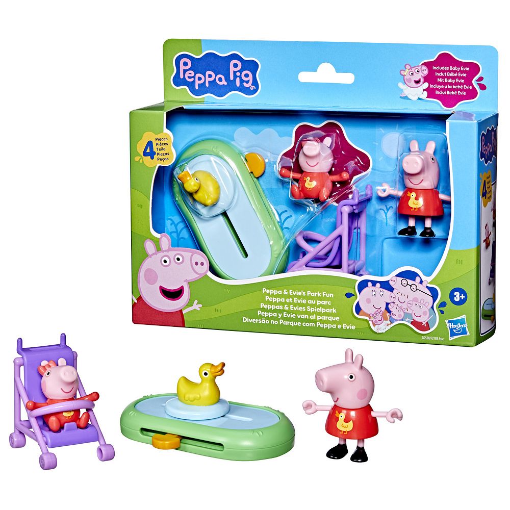 Hasbro Peppa Pig 4-pc. Peppa & Evie's Park Fun Playset