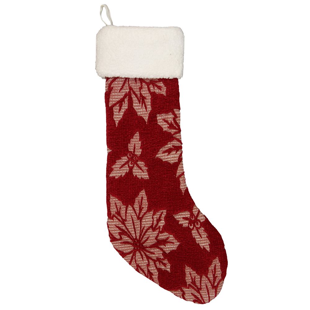 St. Nicholas Square® Poinsettia Christmas Stocking