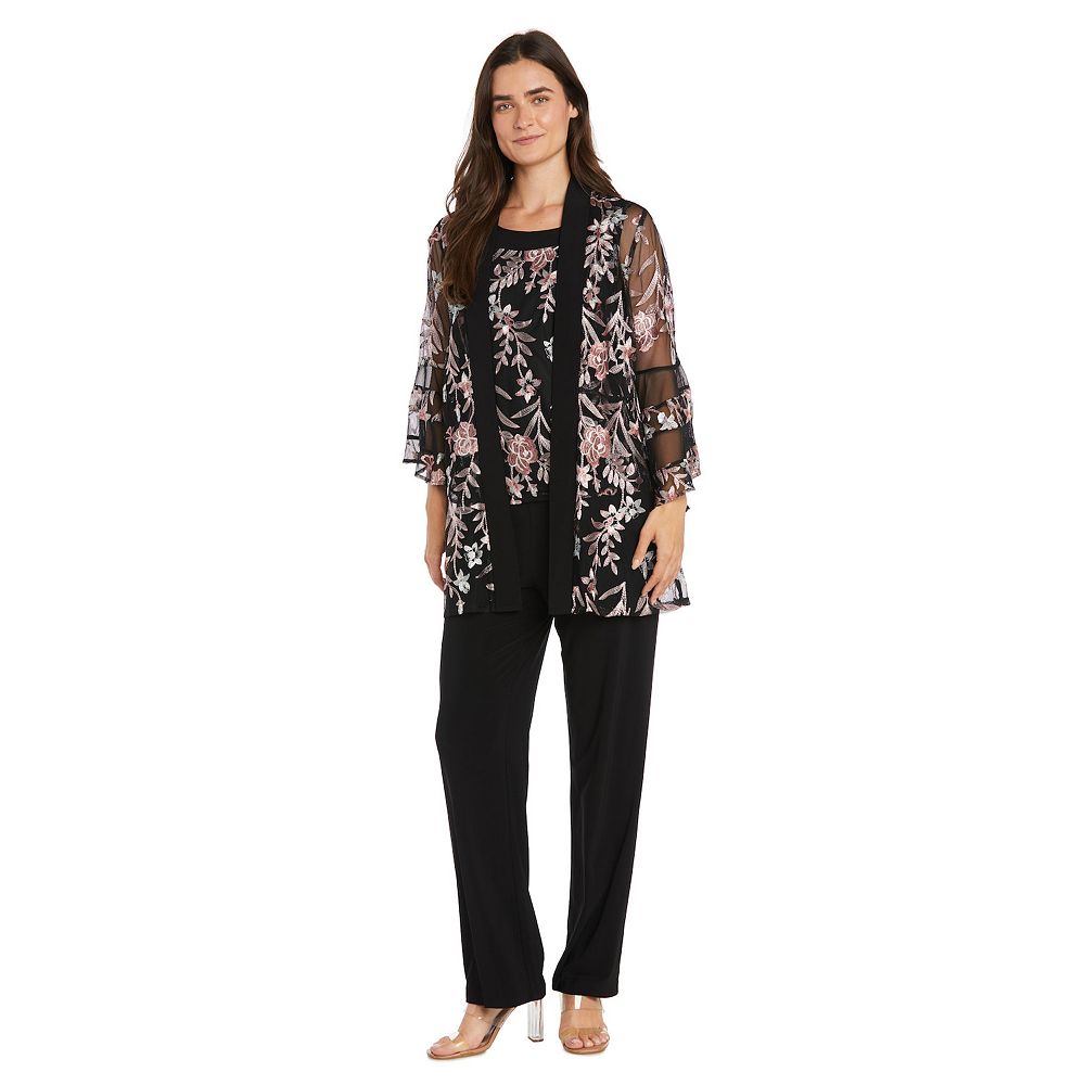 Women's R&M Richards 2-pc. Mock Threadwork Pantsuit with Illusion Bell ...