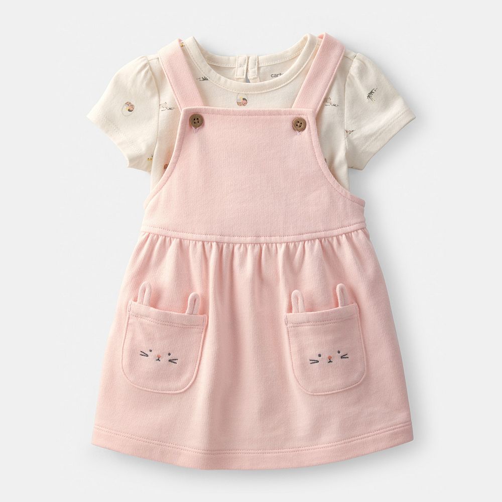 Baby Girl Carter's 2-Pc. Bunny Jumper & Tee Set