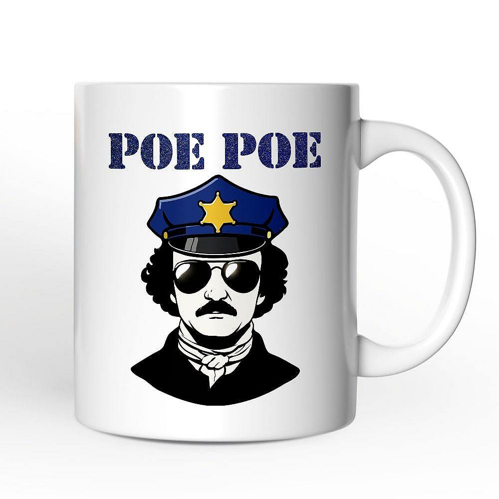Police Edgar Allan Poe Poe Mug, Funny Gift