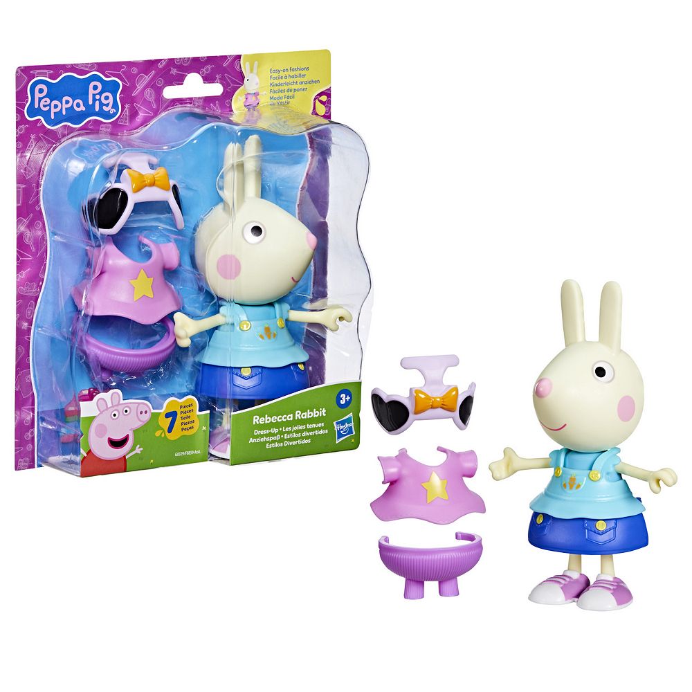 Hasbro Peppa Pig Rebecca Rabbit Dress-Up Figure with Accessories
