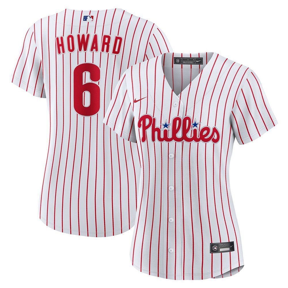 Women's Nike Ryan Howard White Philadelphia Phillies Replica Jersey
