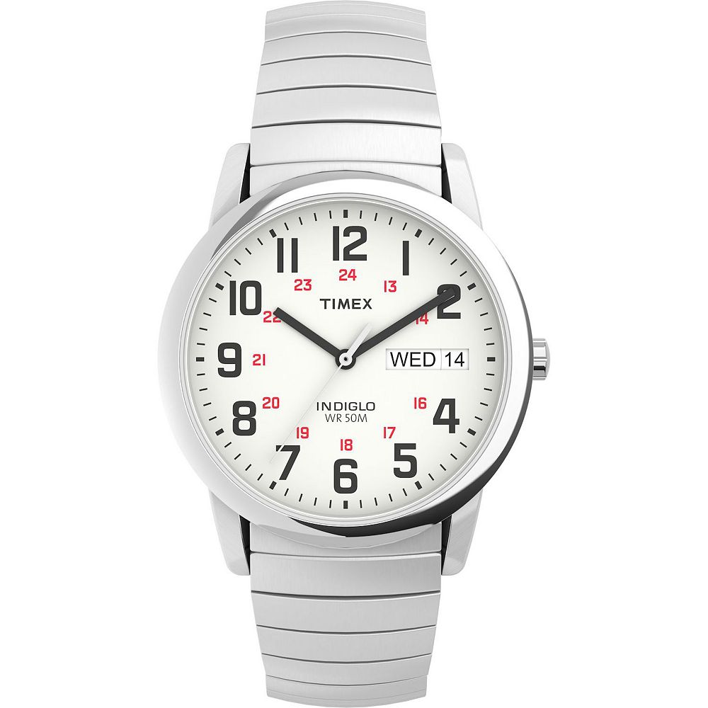 Timex Easy Reader Stainless Steel Expansion Band Watch T20461jt