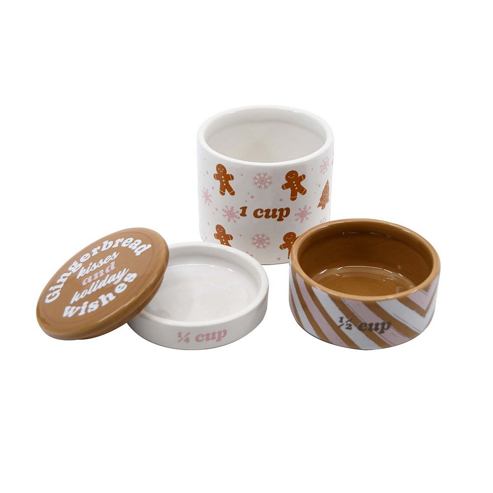 New View Gifts & Accessories Stacking Gingerbread Measuring Cups Set of 3