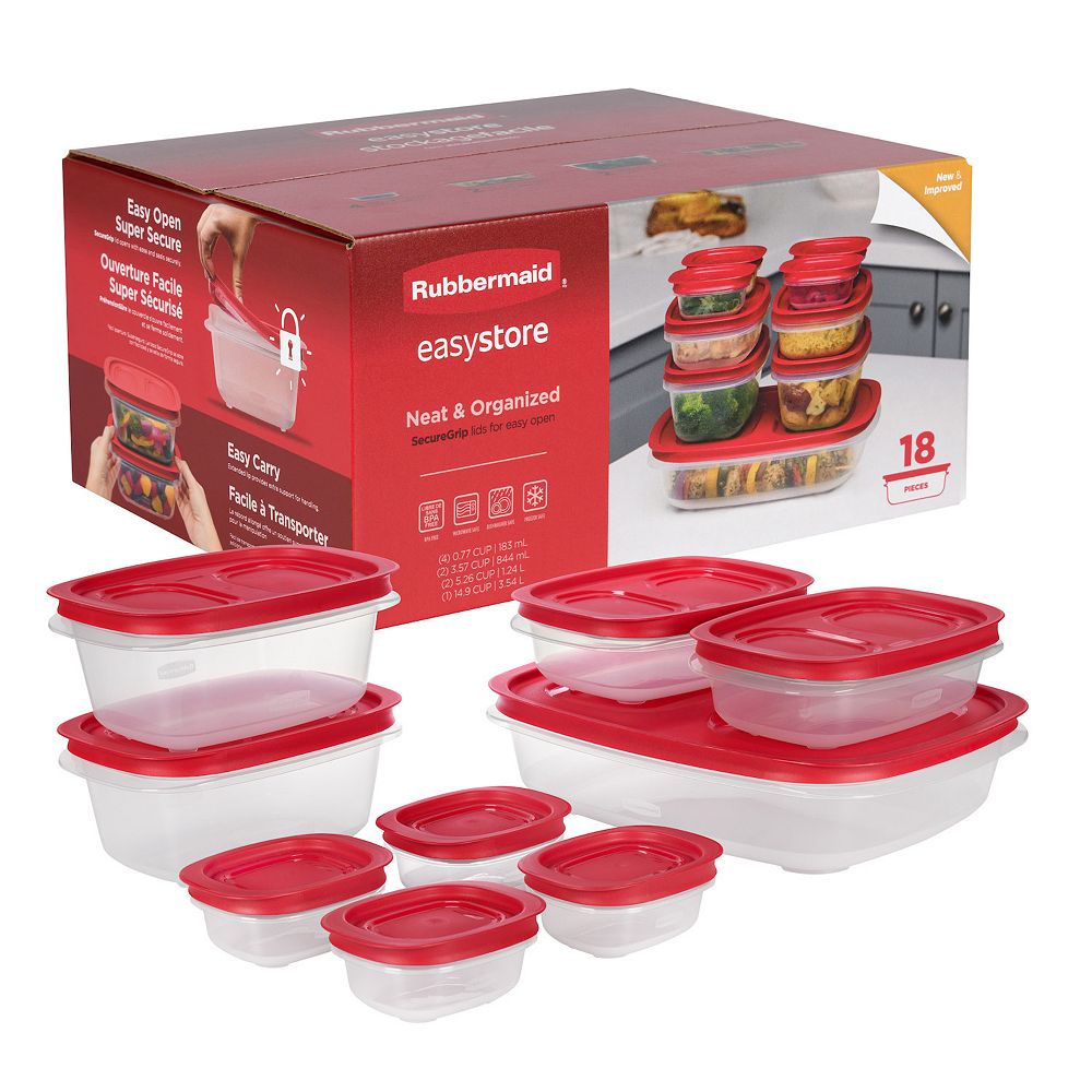 Rubbermaid EasyStore 18-pc. Food Storage Container Set