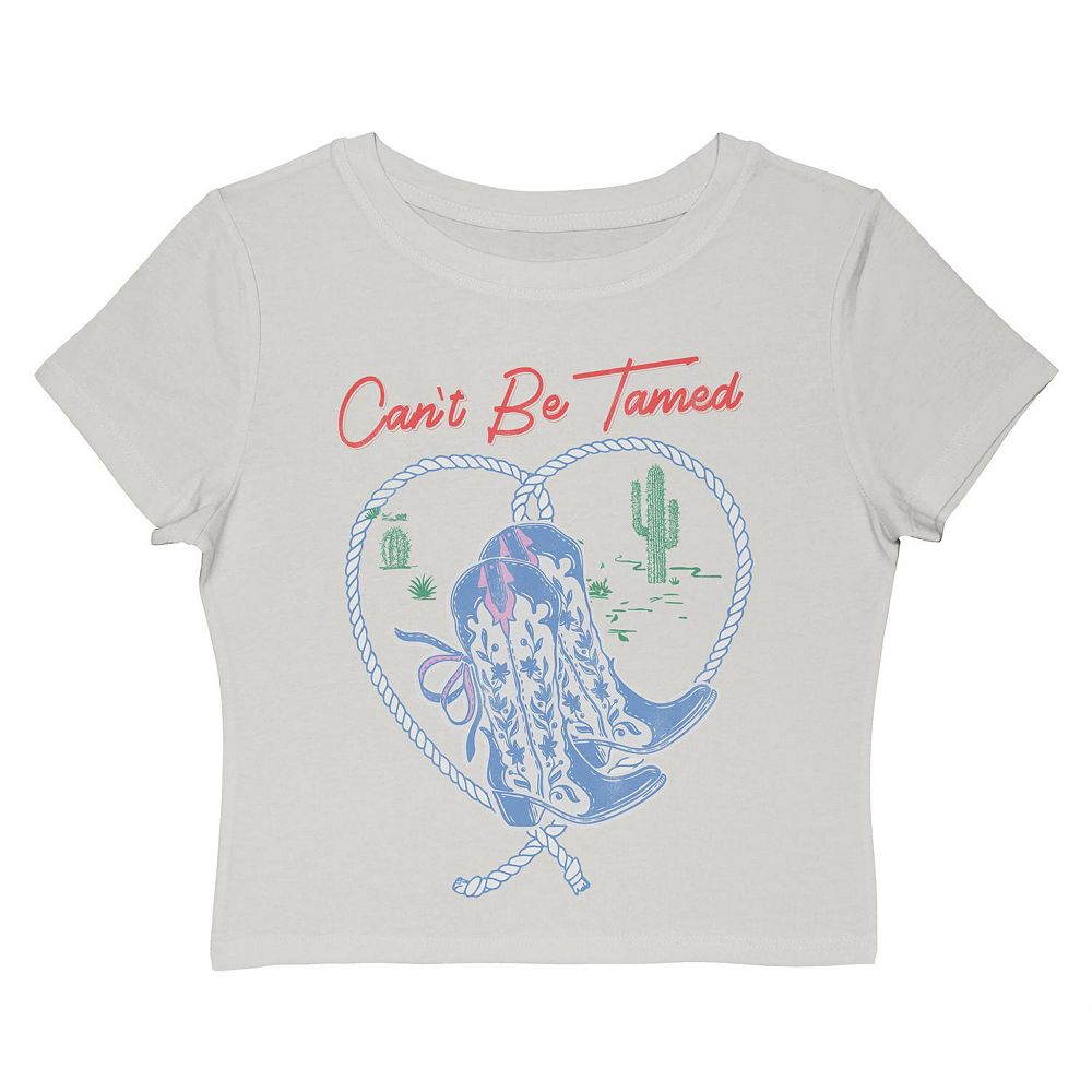 Juniors' Grayson Threads The Label Can't Be Tamed Cowgirl Boots Graphic ...