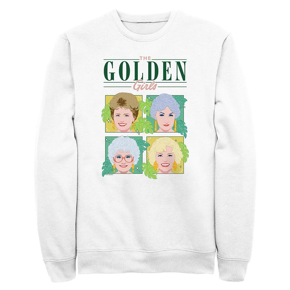 Men's The Golden Girls Characters Faces Fleece Sweatshirt