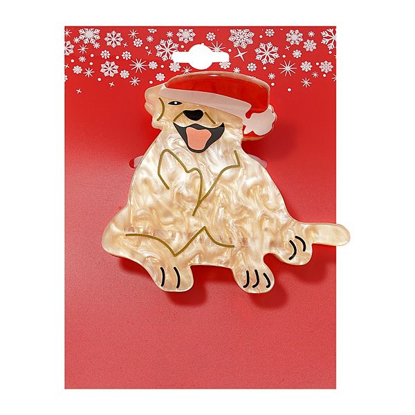 Santa Dog Claw Clip