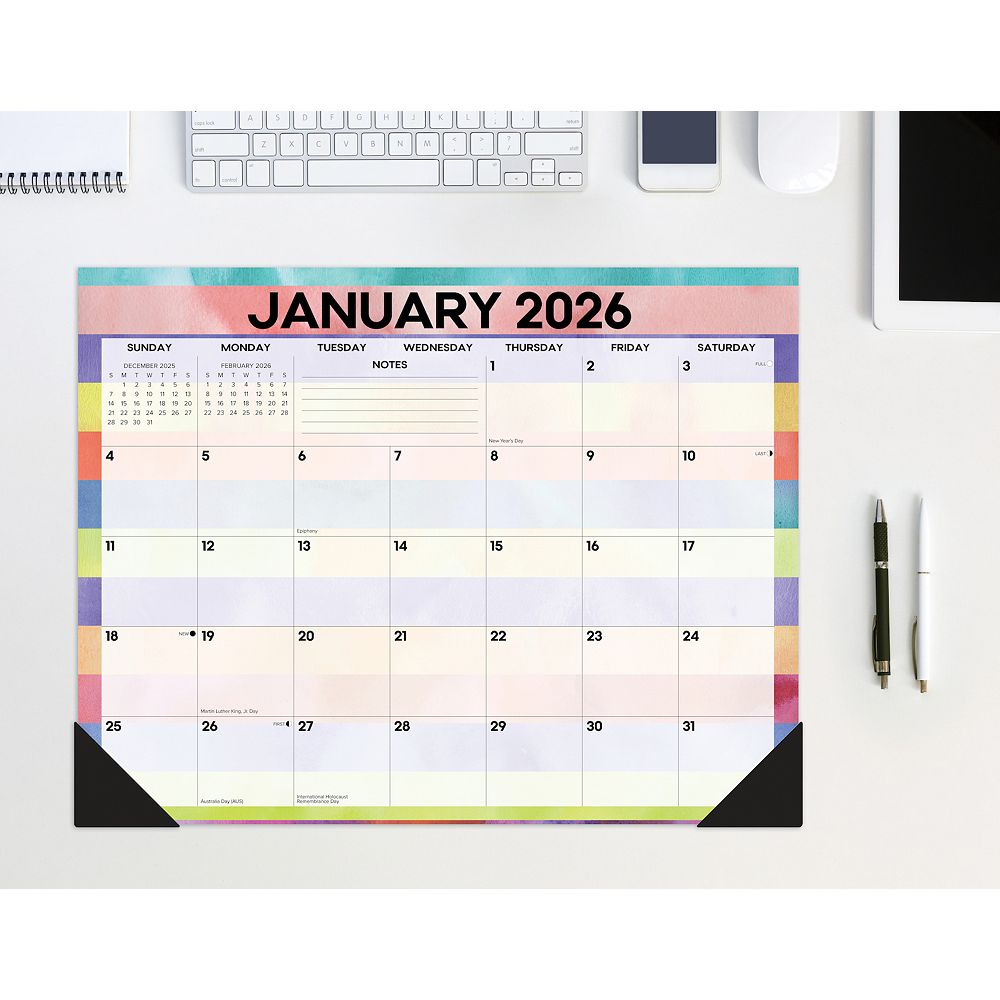 Academic July 2025 - June 2026 Desk Pad Monthly Calendar