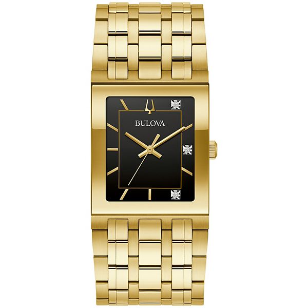 Bulova Men's Marc Anthony Modern Quadra Gold Tone Stainless Steel ...