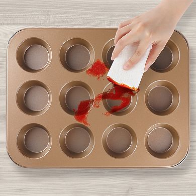1 Pack Cup Cake Pans, Nonstick Cupcake Pan, Premium Cheesecake Pans ...