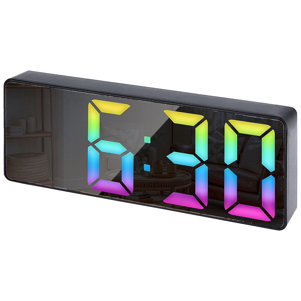 Digital Alarm Clock, Numbers LED Display, Temperature, Adjustable ...
