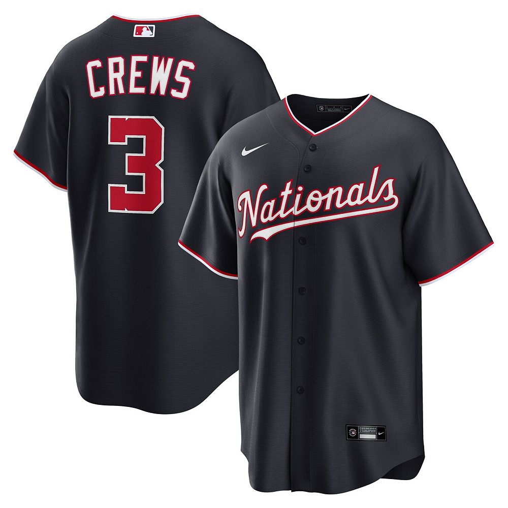 Men's Nike Dylan Crews Navy Washington Nationals Alternate Replica Jersey