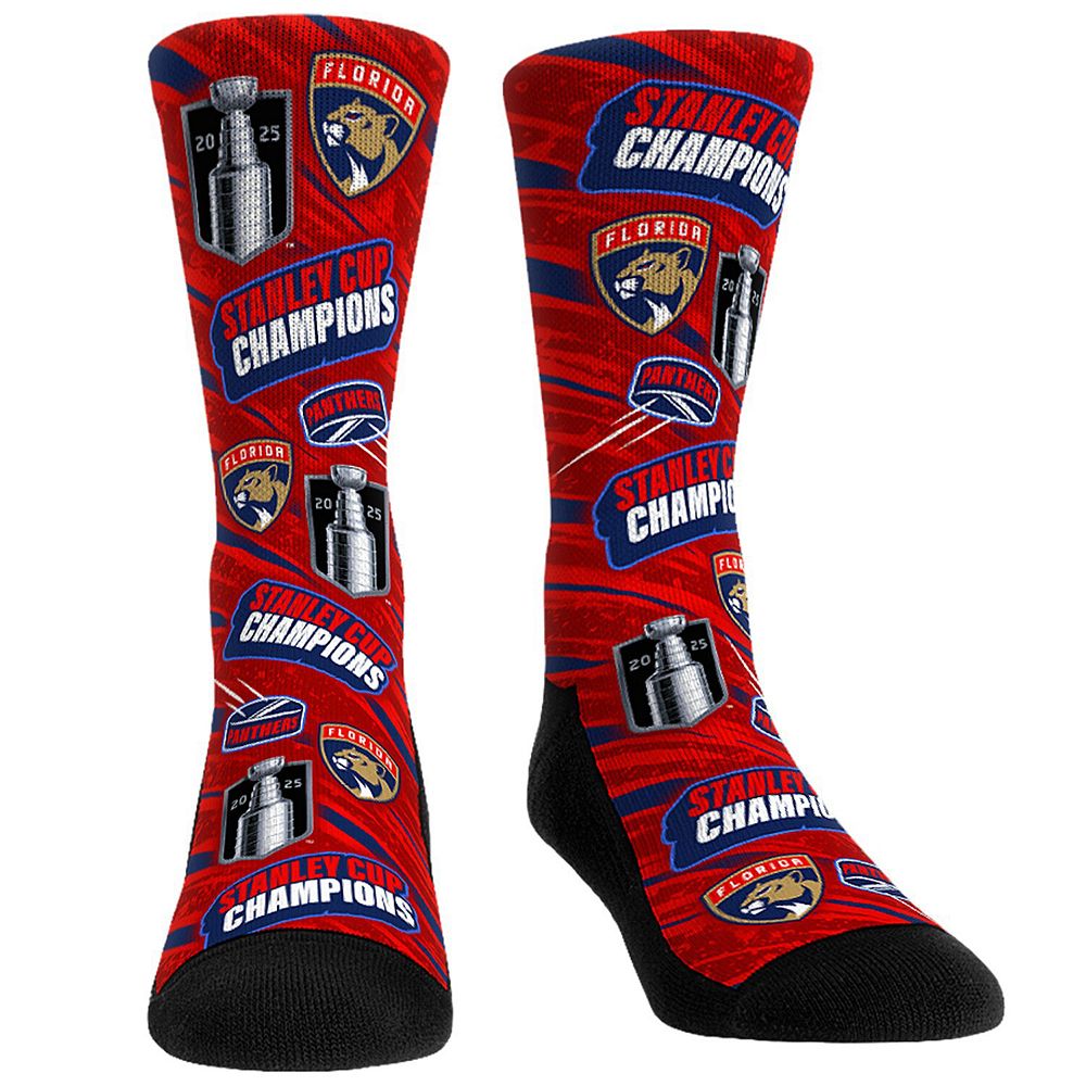 Unisex Rock Em Socks Florida Panthers 2025 Stanley Cup Champions All ...