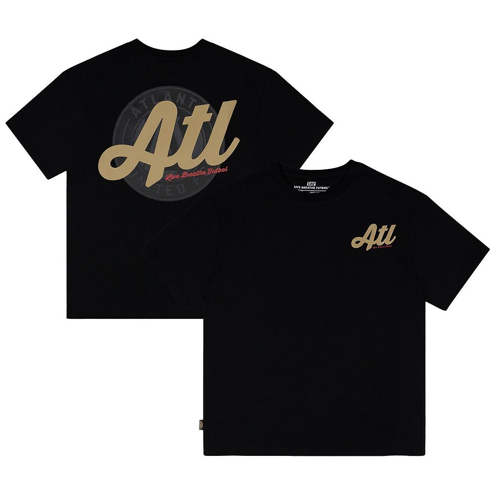 Unisex Live Breathe Futbol Black Atlanta United FC ATL T-Shirt