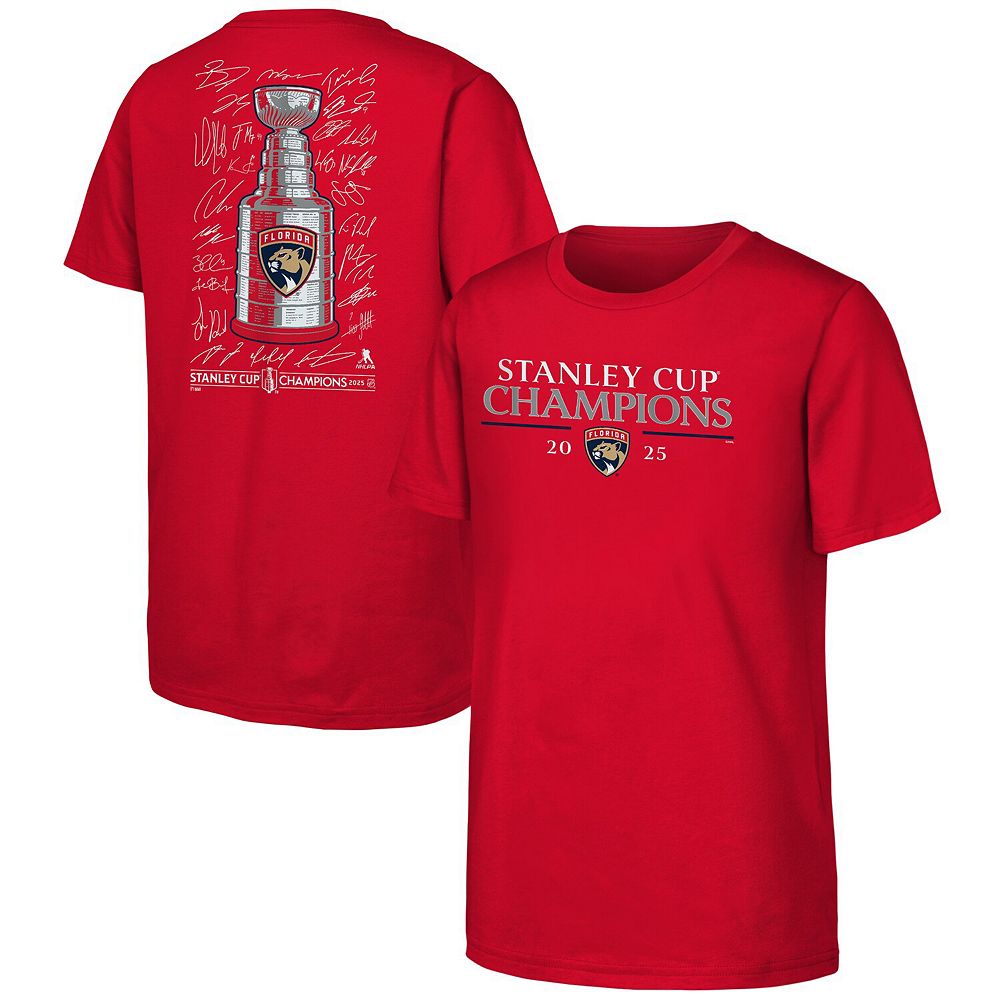 Youth Fanatics Red Florida Panthers 2025 Stanley Cup Champions ...