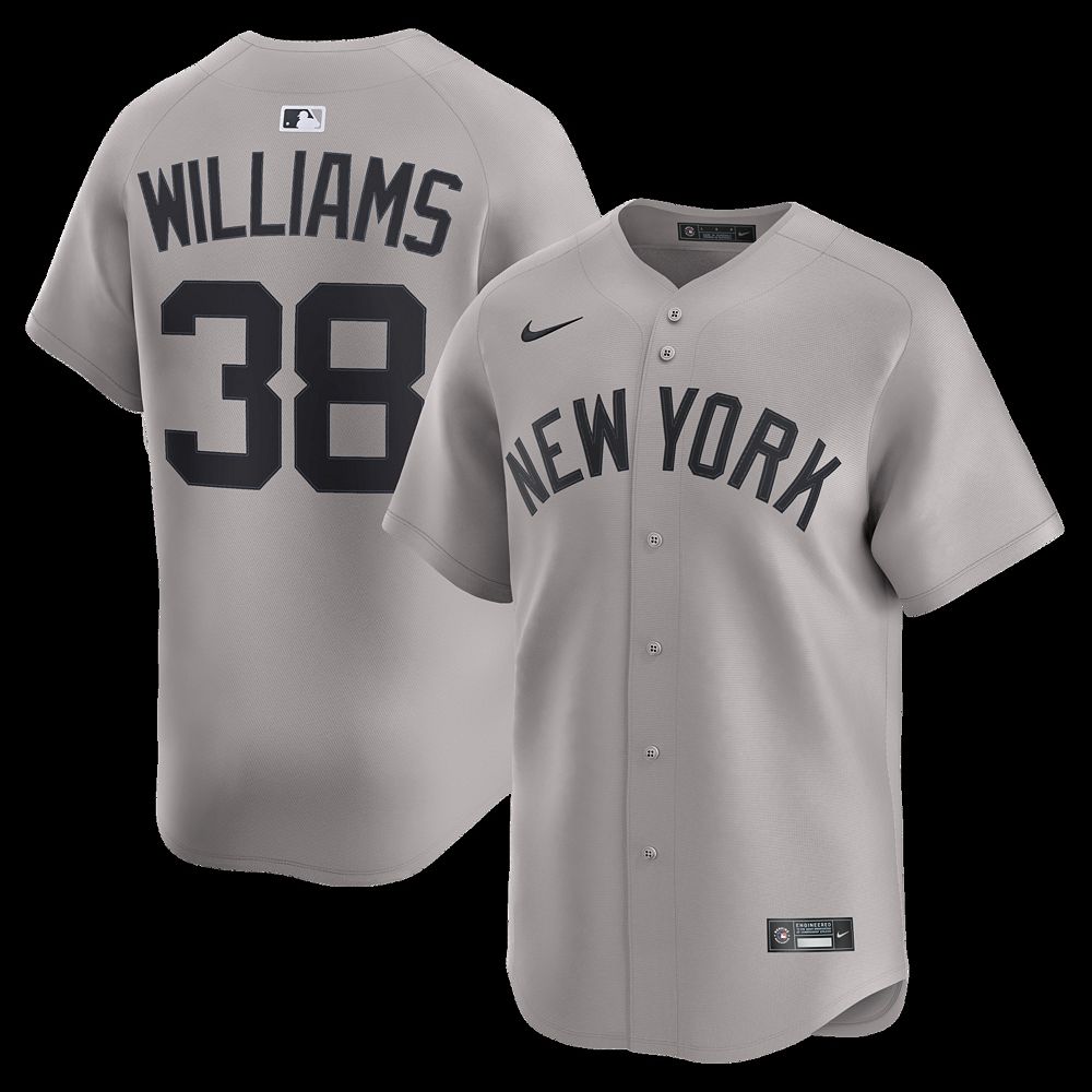 Men's Nike Devin Williams Gray New York Yankees Road Limited Player Jersey