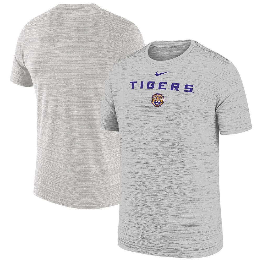 Youth Nike Gray LSU Tigers Velocity Performance T-Shirt