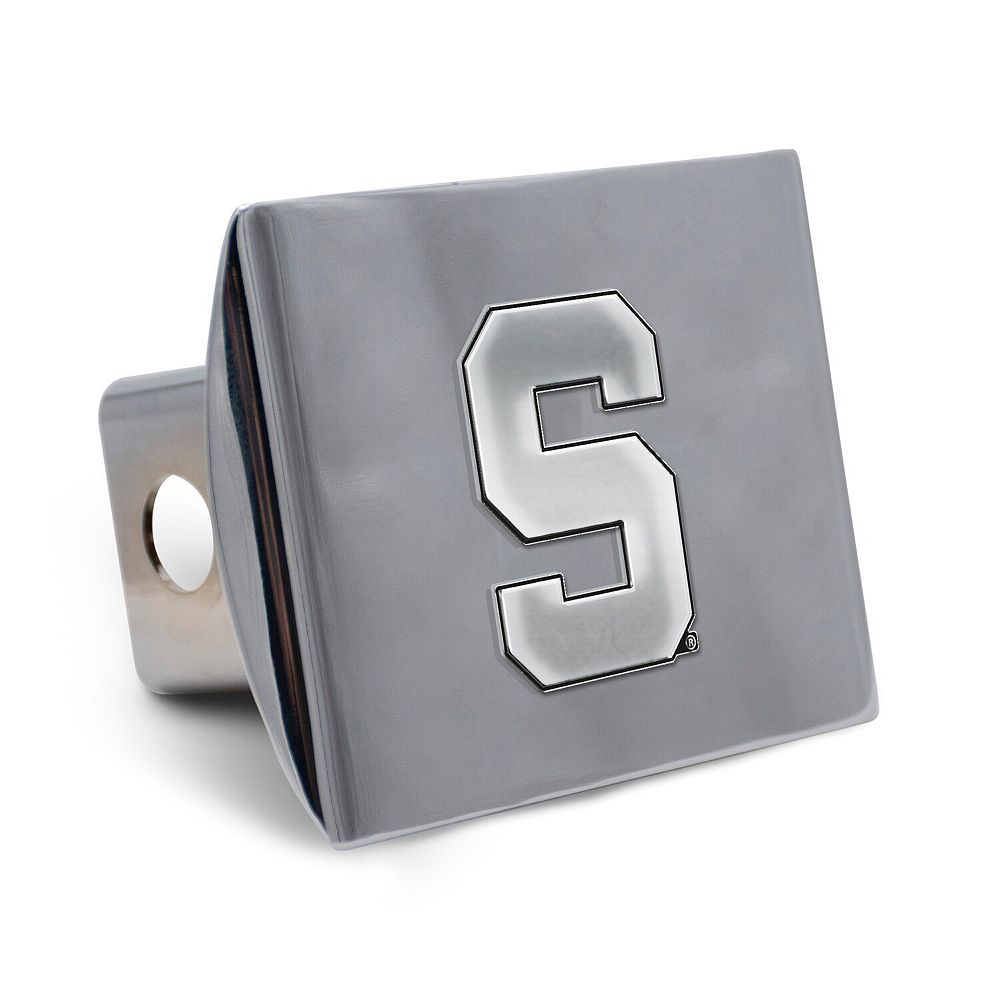 WinCraft Michigan State Spartans Premium Metal Chrome Hitch Cover