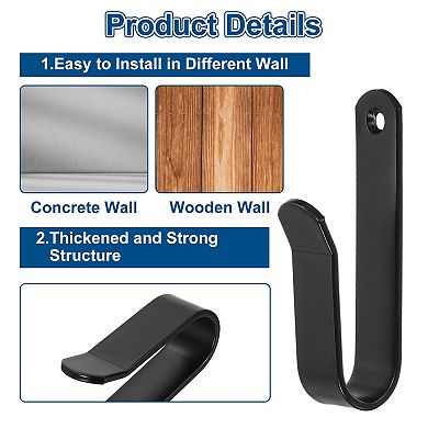 2Pcs Skateboard Wall Rack, Horizontal Snowboard Wall Mount Clip, Deck ...