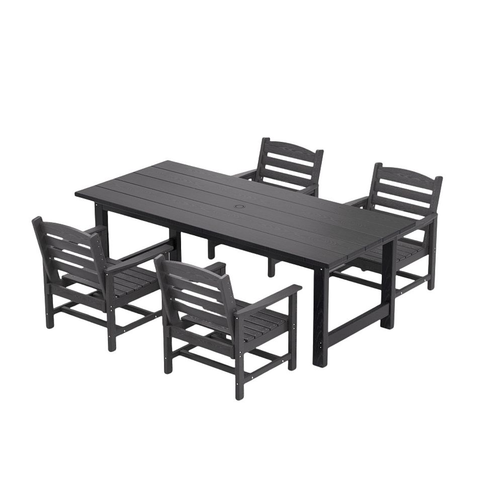 Patio Dining Table Sets, Outdoor HDPE Dining Furniture Set