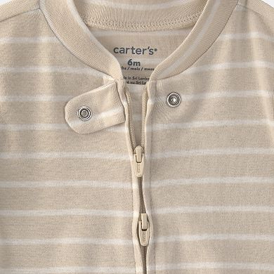 Baby Carter’s 2-pc. Striped & Sports Print One-Piece Pajama Set