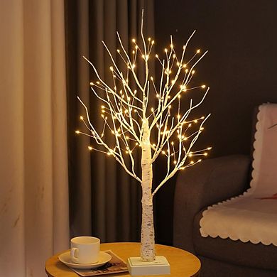 Warm 2FT Lighted Birch Tree Table Lamp