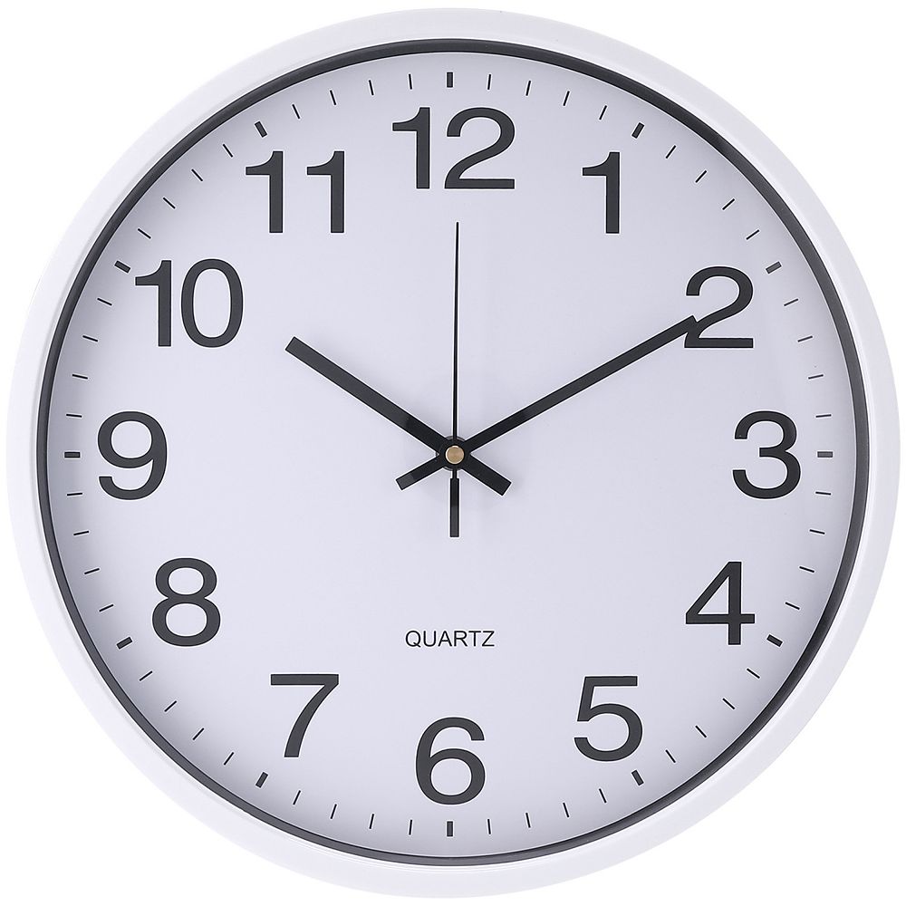 Simple Wall Clock, Big Number, Silent Non-Ticking Modern Battery ...